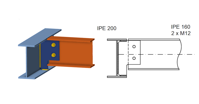 When a shear connection transmits a bending moment | IDEA StatiCa