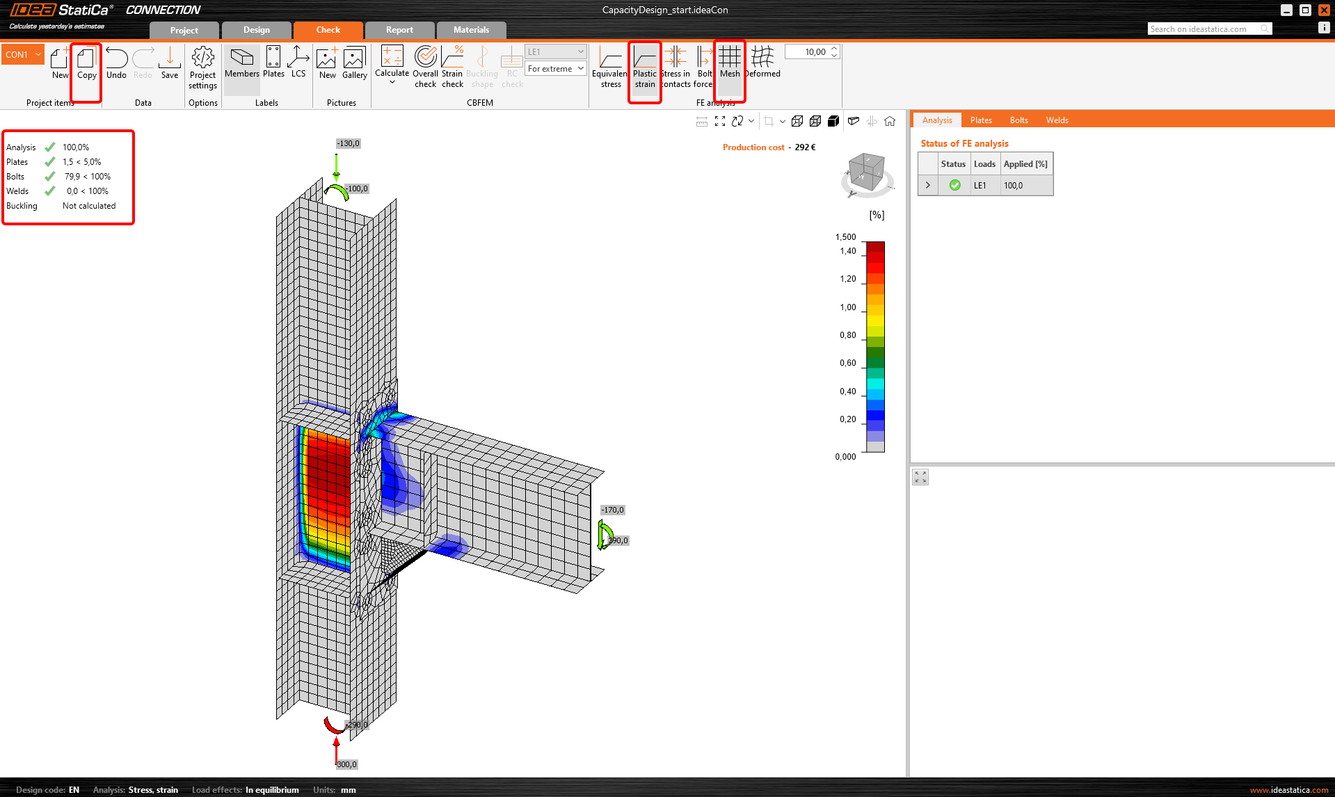 Steel connection capacity design (EN) | IDEA StatiCa