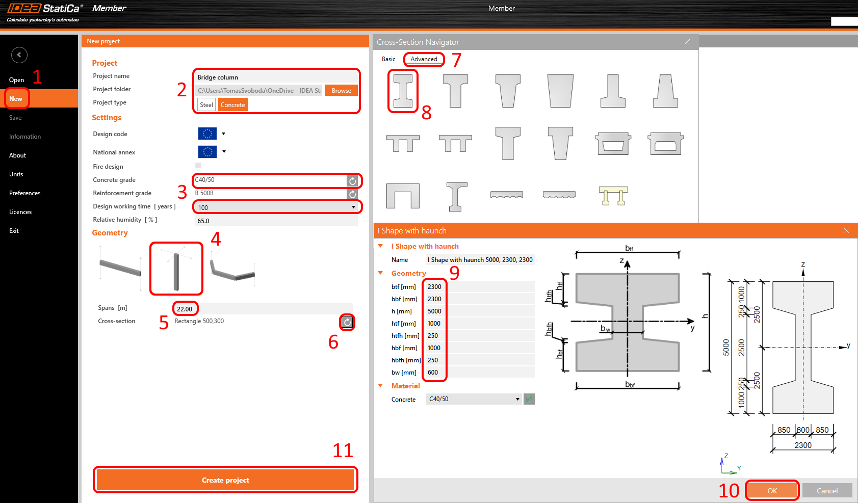 Bridge column (EN) | IDEA StatiCa