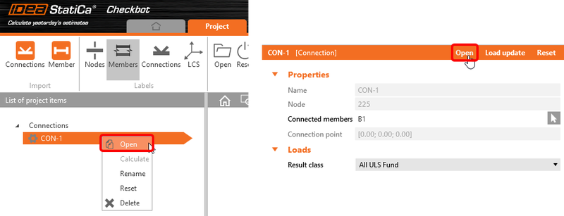 SAP2000 BIM link for the structural design of a steel connection (AISC ...