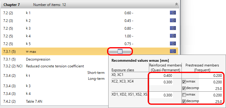 Code and calculation settings in RCS | IDEA StatiCa