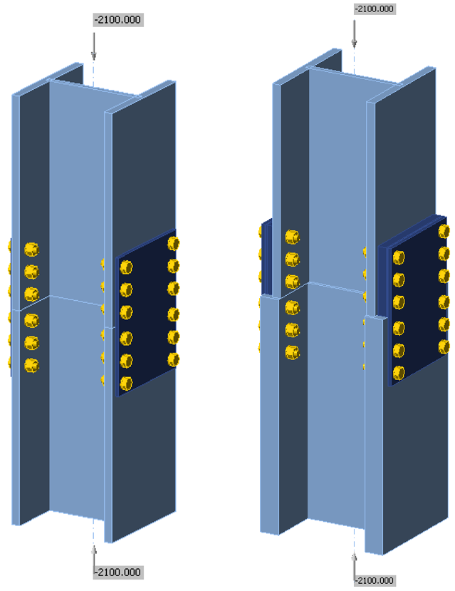 Bolted Wide Flange Splice Connections (AISC) | IDEA StatiCa