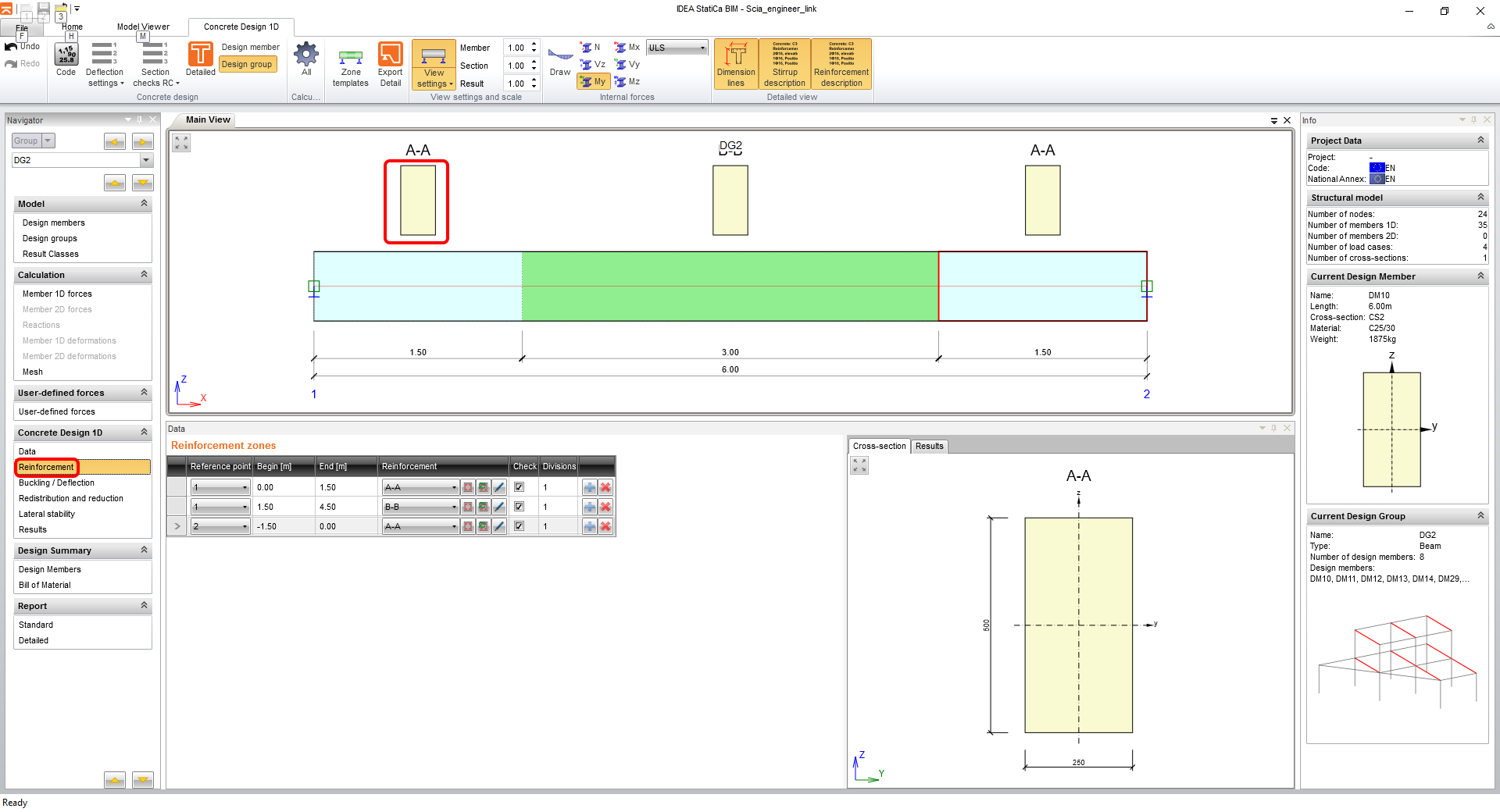 SCIA Engineer BIM link for structural concrete design (EN) | IDEA StatiCa