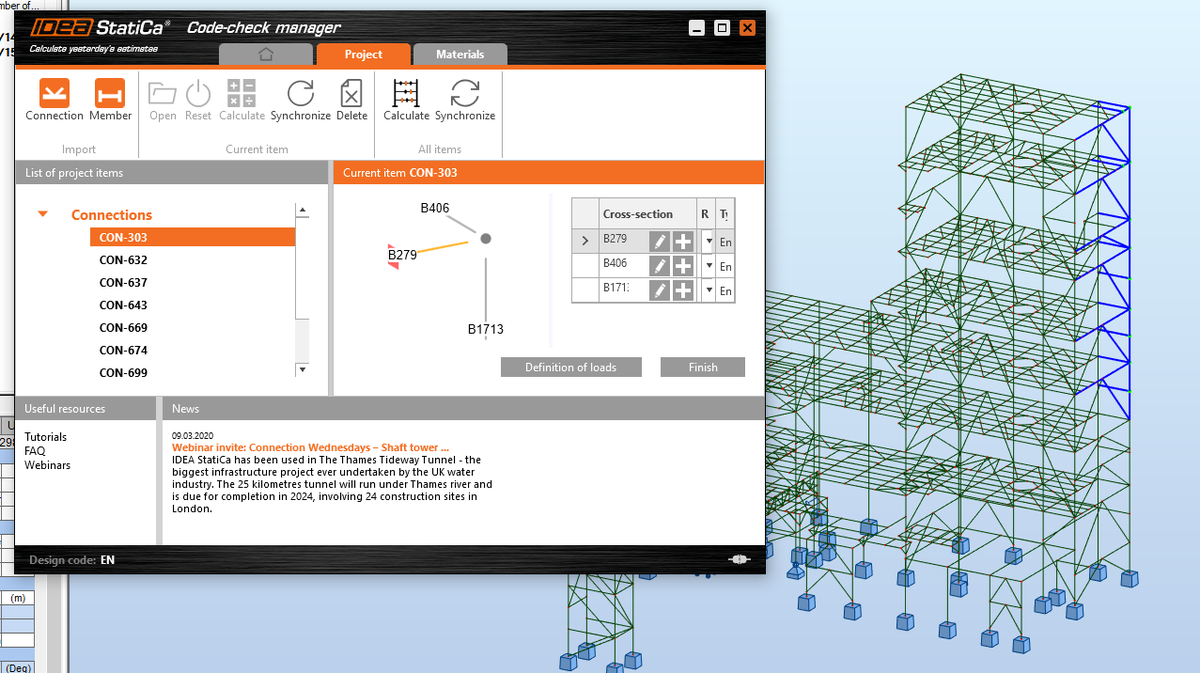 Mehrfachauswahl und Export aus CAD- und FEA-Software | IDEA StatiCa
