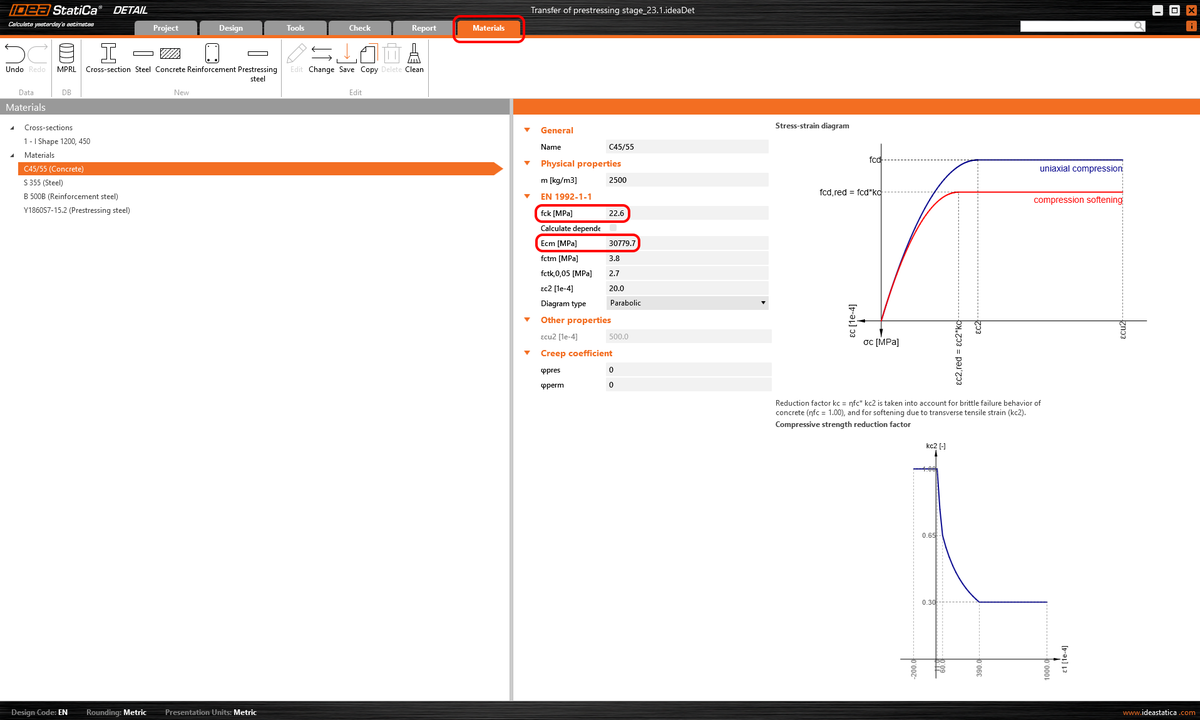 Prestressing in Detail - Pre-tensioned strands | IDEA StatiCa