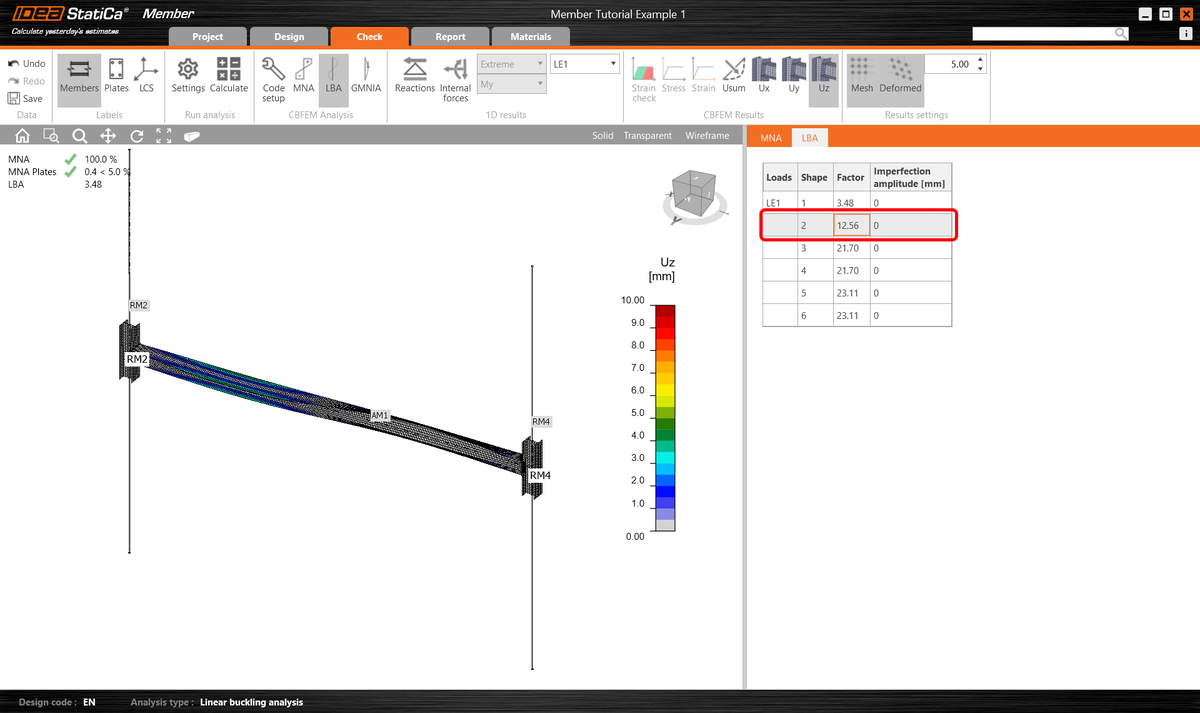 Structural design of steel beam (EN) | IDEA StatiCa