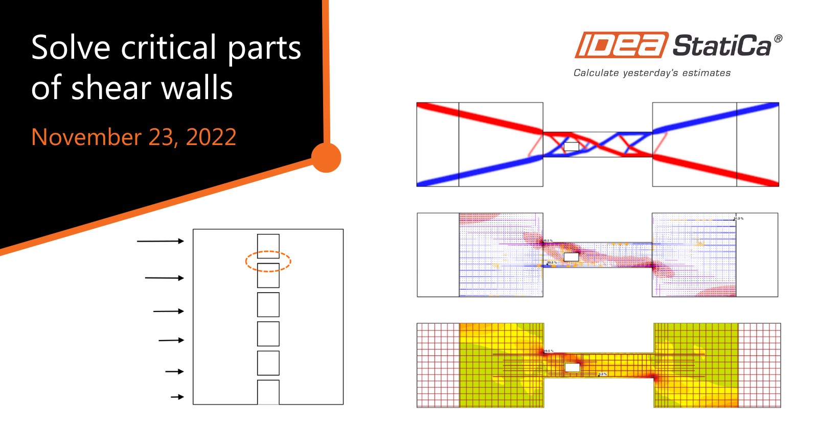 Solve critical parts of shear walls | IDEA StatiCa