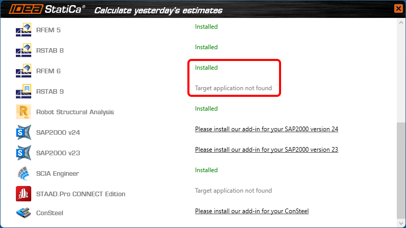 BIM link with RFEM 6 and RSTAB 9 | IDEA StatiCa