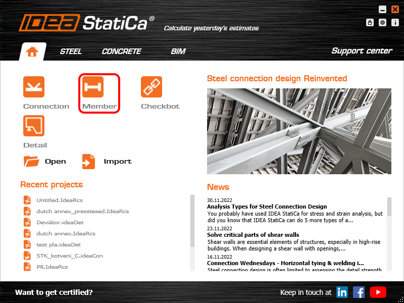 Concrete slender column (EN) | IDEA StatiCa