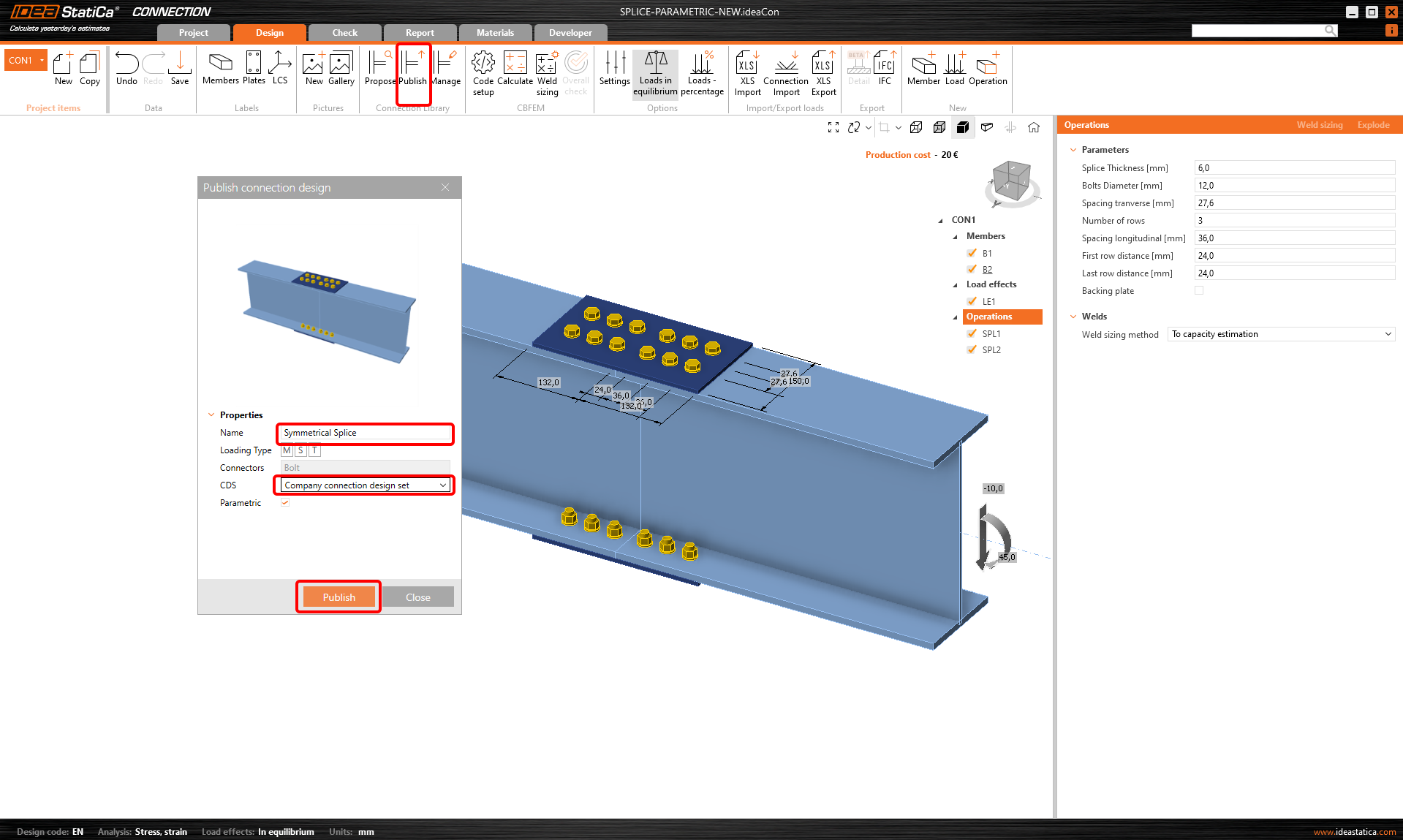 Parametric design in IDEA StatiCa Connection - Advanced (02) | IDEA StatiCa