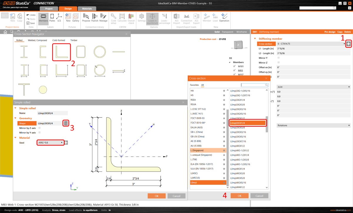 Connection Design | IDEA StatiCa