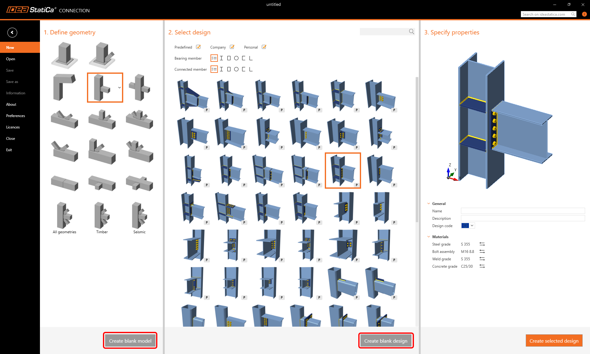 Continuous beam over column connection design (EN) | IDEA StatiCa