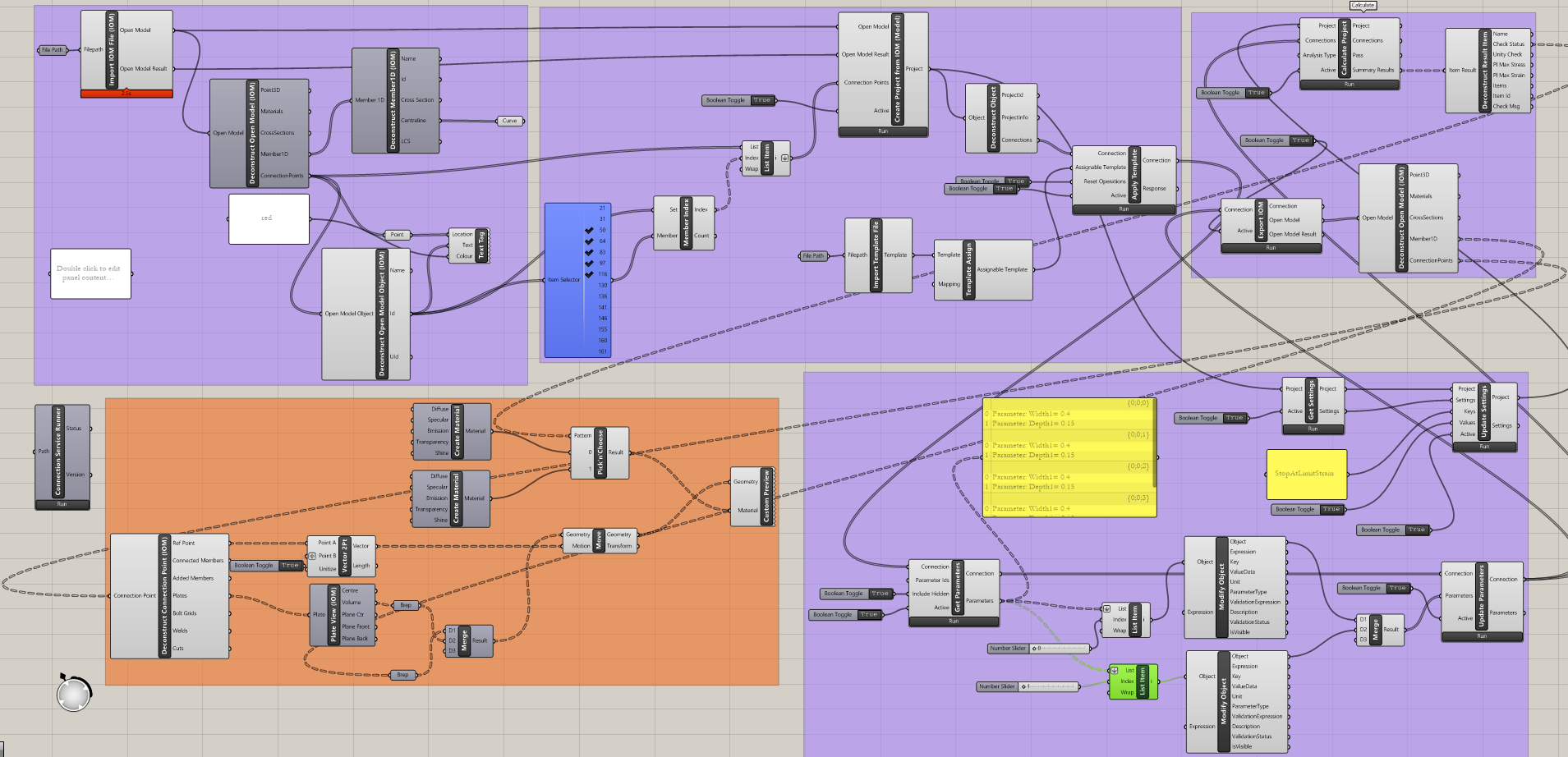 Grasshopper API link - bulk calculation of steel joints | IDEA StatiCa