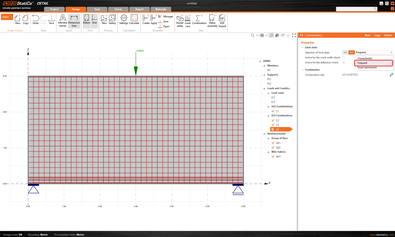 Flexible SLS combinations in Detail | IDEA StatiCa