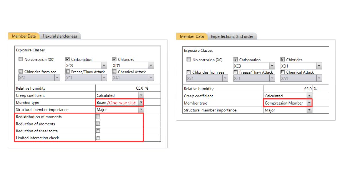 Design member for the reinforced concrete in the RCS application | IDEA ...