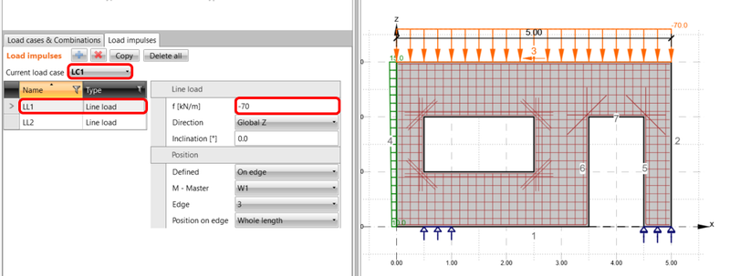 Structural design of a concrete wall (EN) | IDEA StatiCa