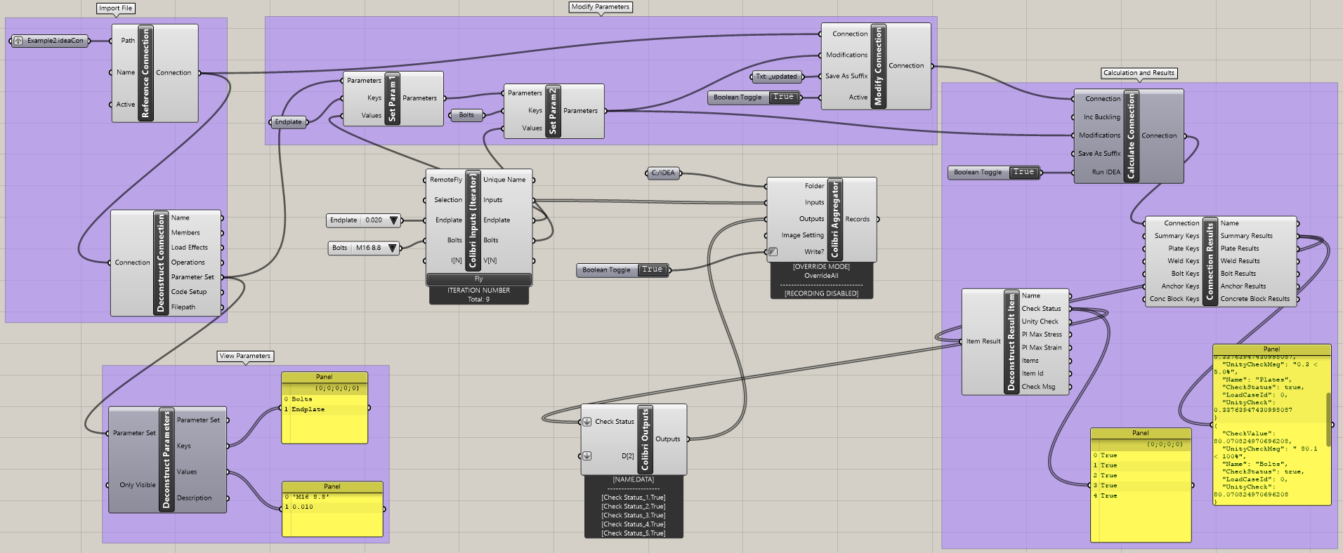 Grasshopper API link - how to import and calculate parametric connection model | IDEA StatiCa