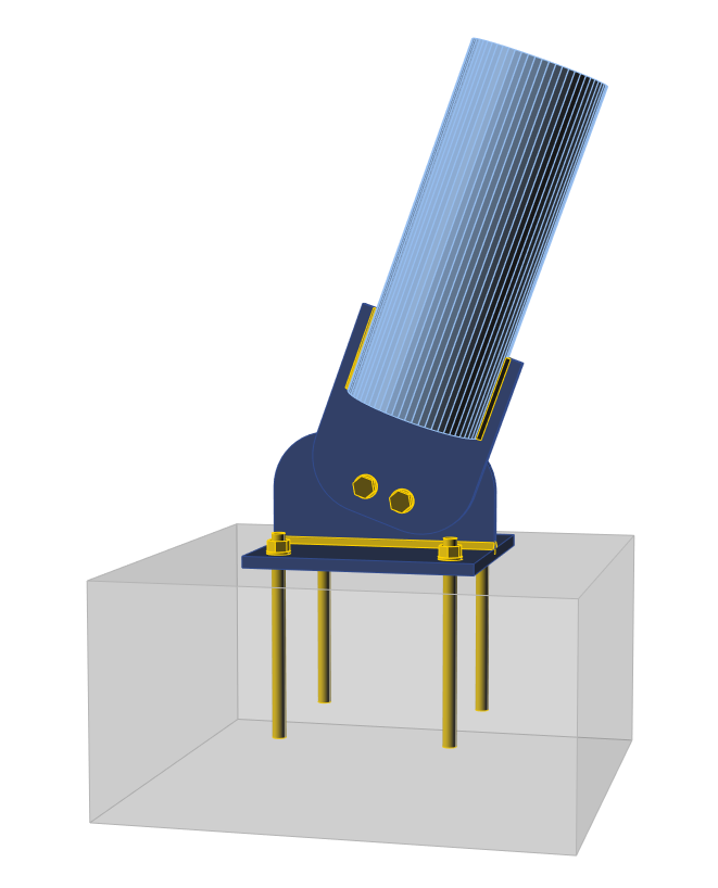 How to model footing with connecting plate | IDEA StatiCa