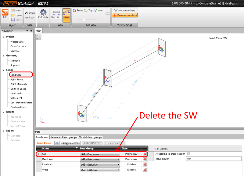 SAP2000 BIM link for the concrete structural design (EN) | IDEA StatiCa