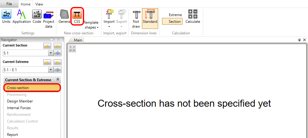 General cross-section editor for concrete | IDEA StatiCa
