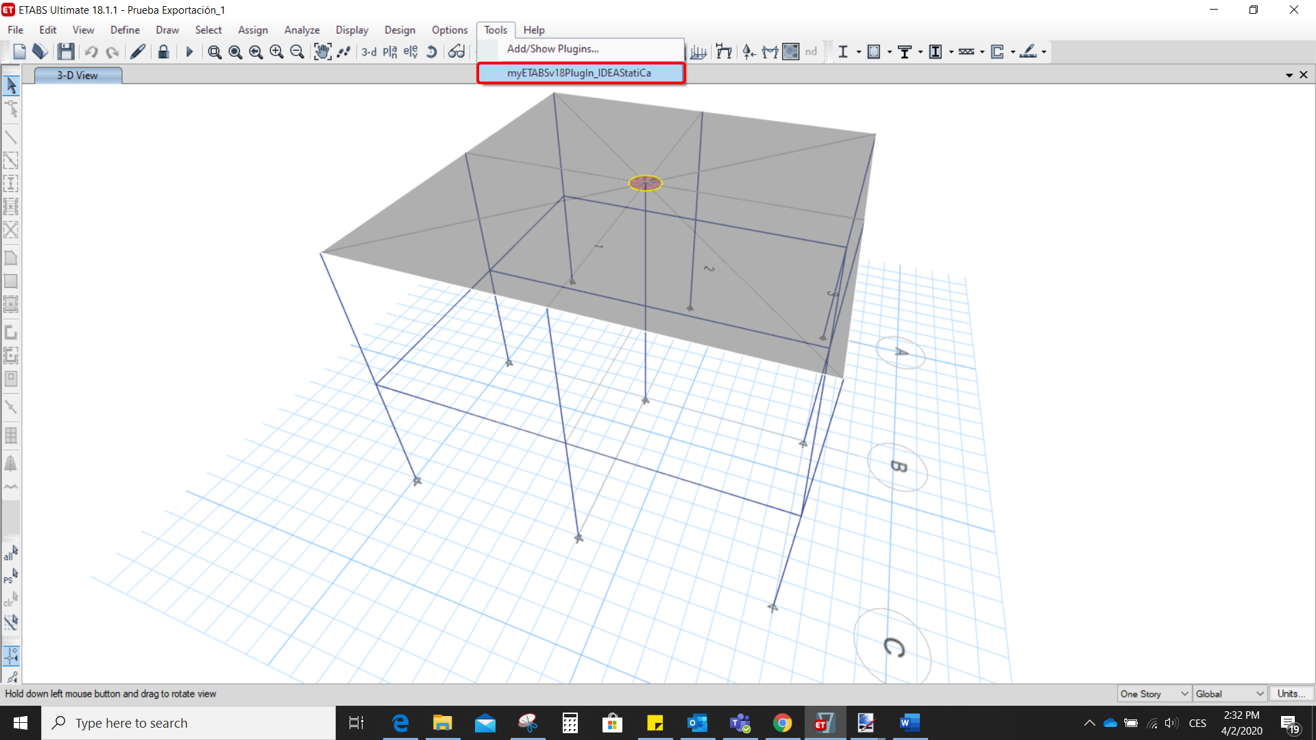 ETABS BIM link for steel member buckling analysis (AISC) | IDEA StatiCa