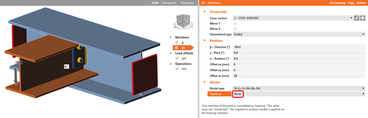 How to define correct load position | IDEA StatiCa