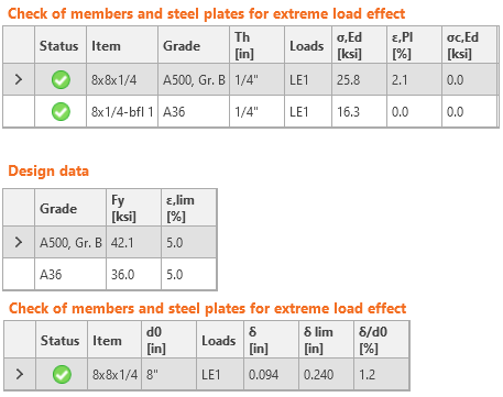 Branch/Through-Plate Connection with Rectangular HSS | IDEA StatiCa