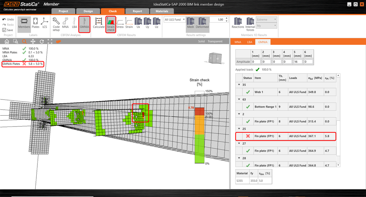 SAP2000 BIM link tutorial for member design | IDEA StatiCa