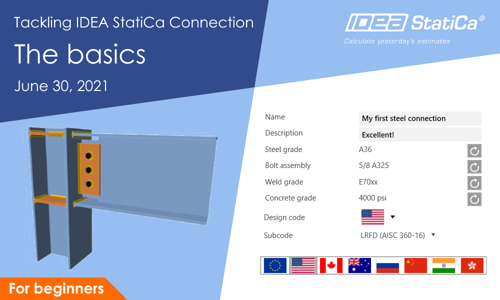 Tackling IDEA StatiCa Connection - The basics | IDEA StatiCa