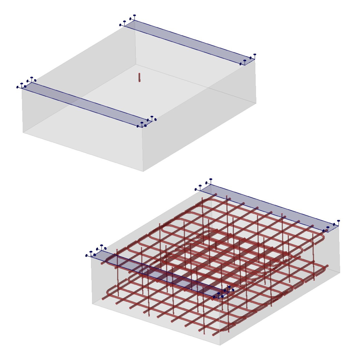 Pullout behavior of cast-in-place anchors with different embedment depths | IDEA StatiCa