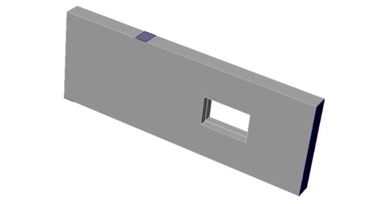 Reinforced deep beam with opening | IDEA StatiCa