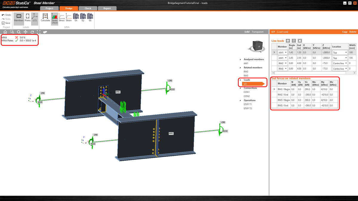 Member - boundary conditions | IDEA StatiCa