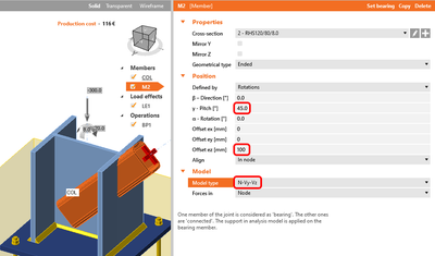 Structural design of footing with diagonal (EN) | IDEA StatiCa