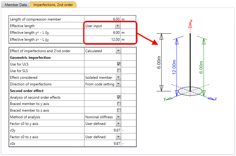 Second-order effects in RCS application | IDEA StatiCa