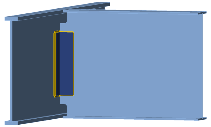 Shear connections with coped beams (AISC) | IDEA StatiCa
