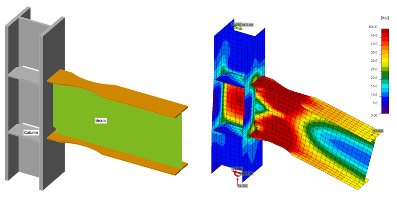 Reduced Beam Section (RBS) Prequalified Connection - AISC | IDEA StatiCa