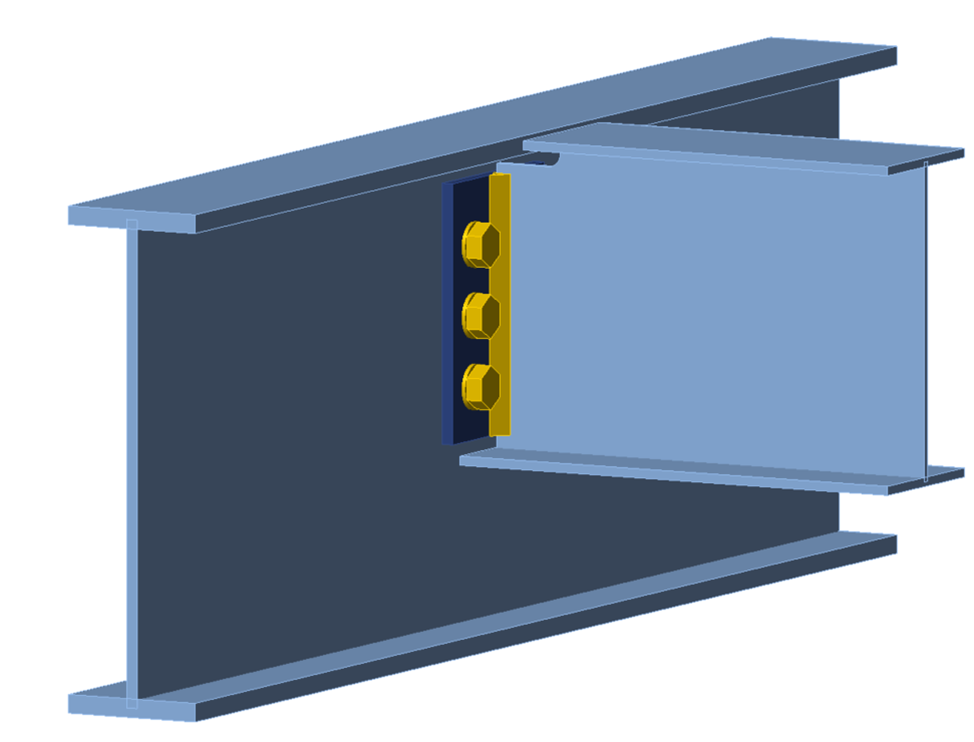 Shear connections with coped beams (AISC) | IDEA StatiCa