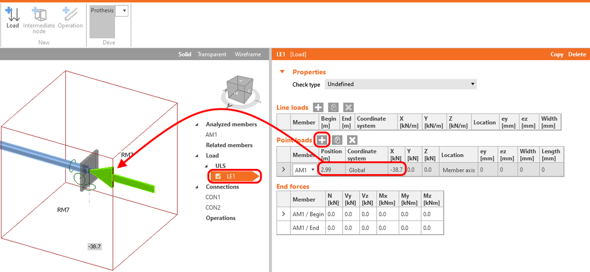 Strengthening of longitudinal bracing | IDEA StatiCa