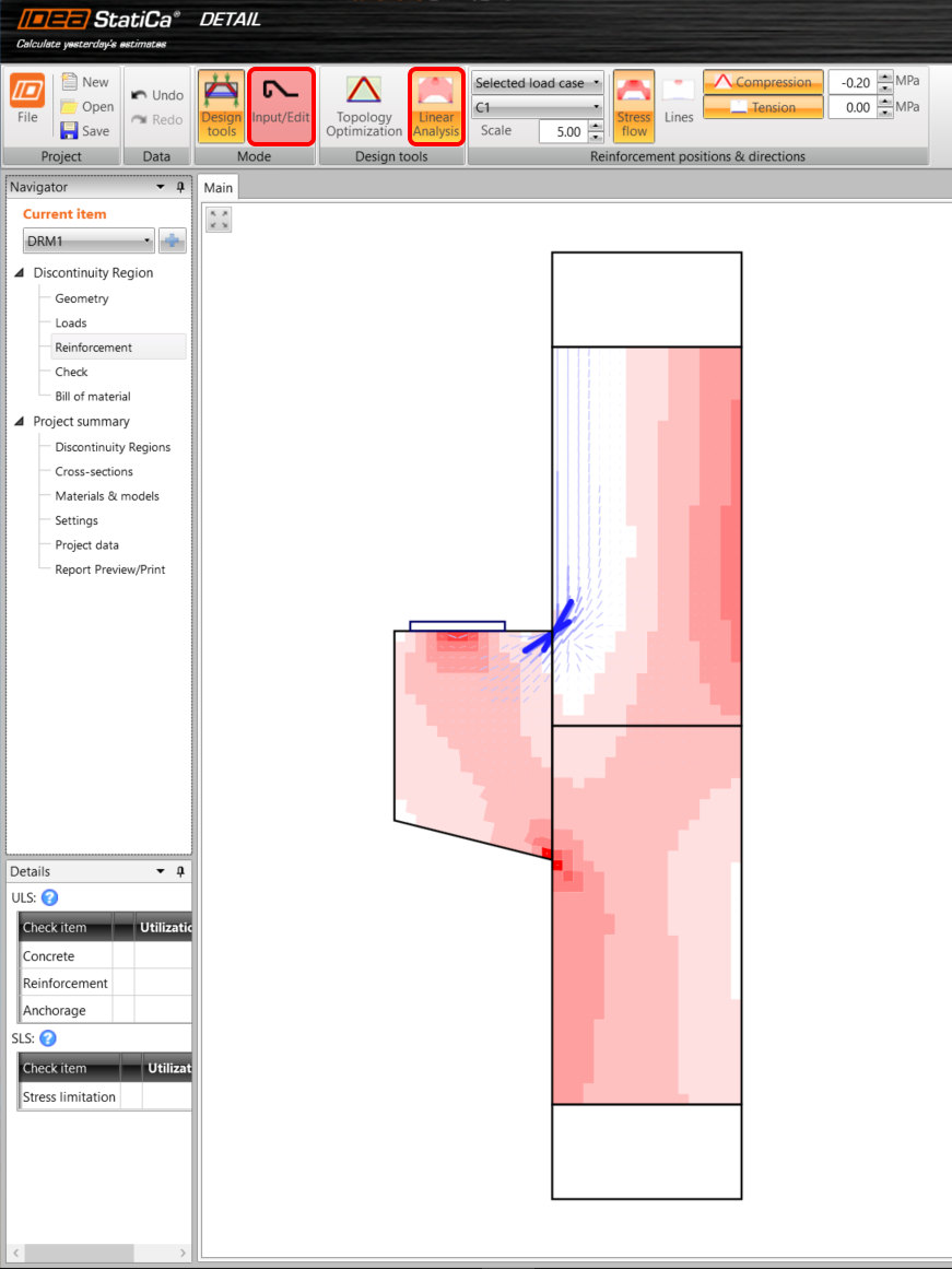 Reinforced column with a bracket (EN) | IDEA StatiCa