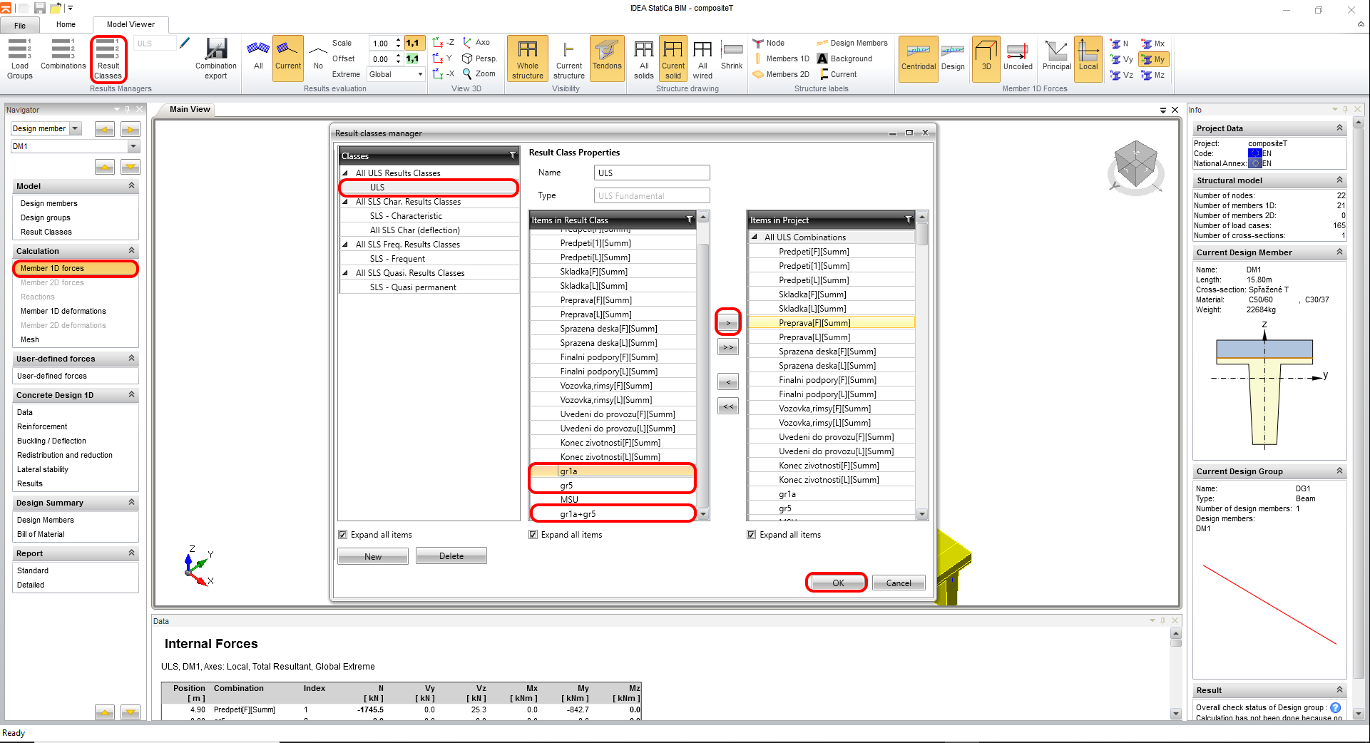 Midas Civil tutorial for BIM link for concrete design | IDEA StatiCa