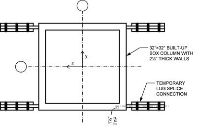 Temporary Splice Connection (AISC) | IDEA StatiCa