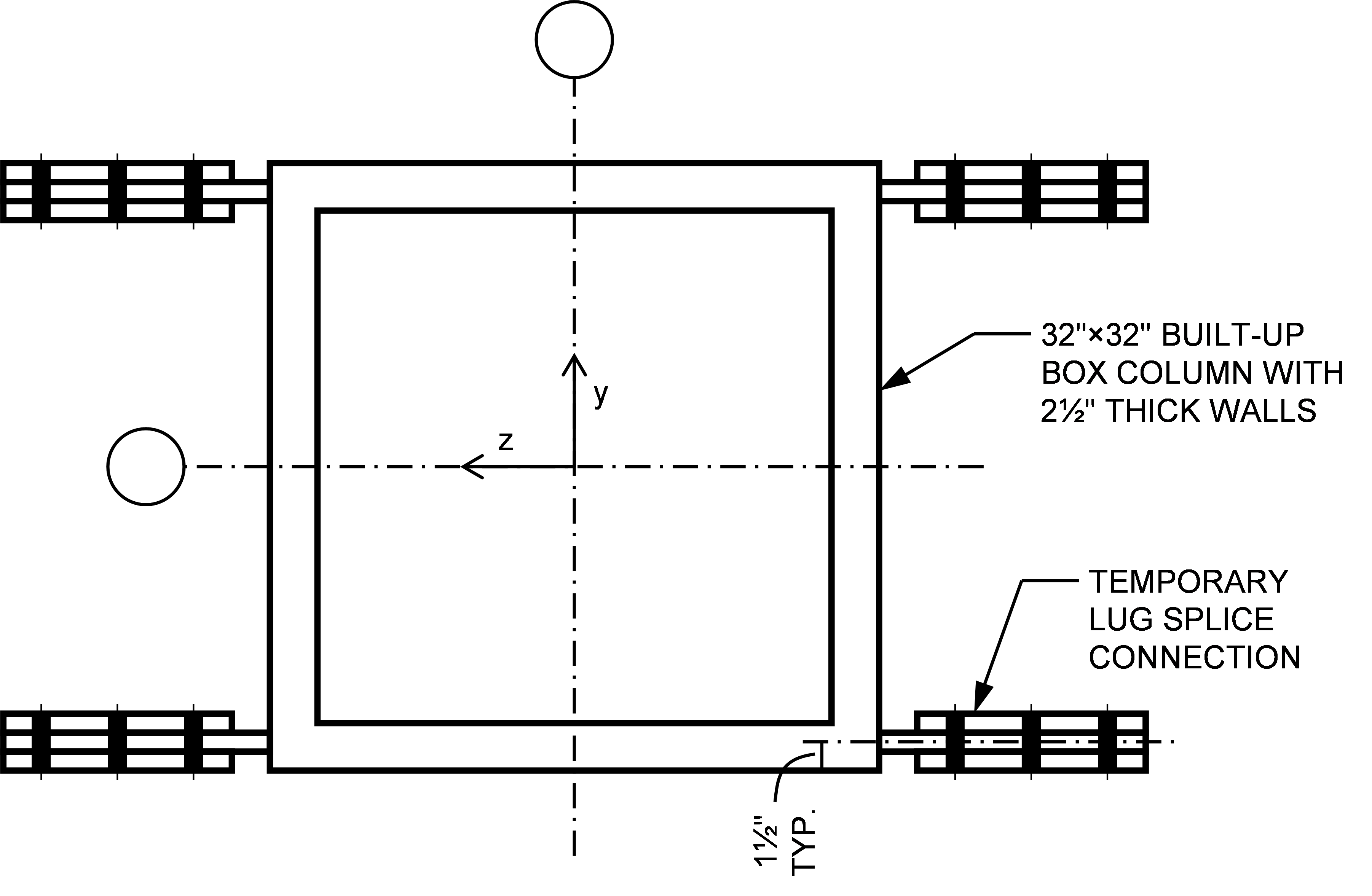 Temporary Splice Connection (AISC) | IDEA StatiCa