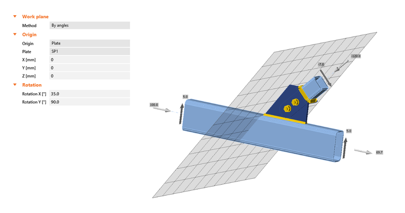 Working plane reference in LCS | IDEA StatiCa
