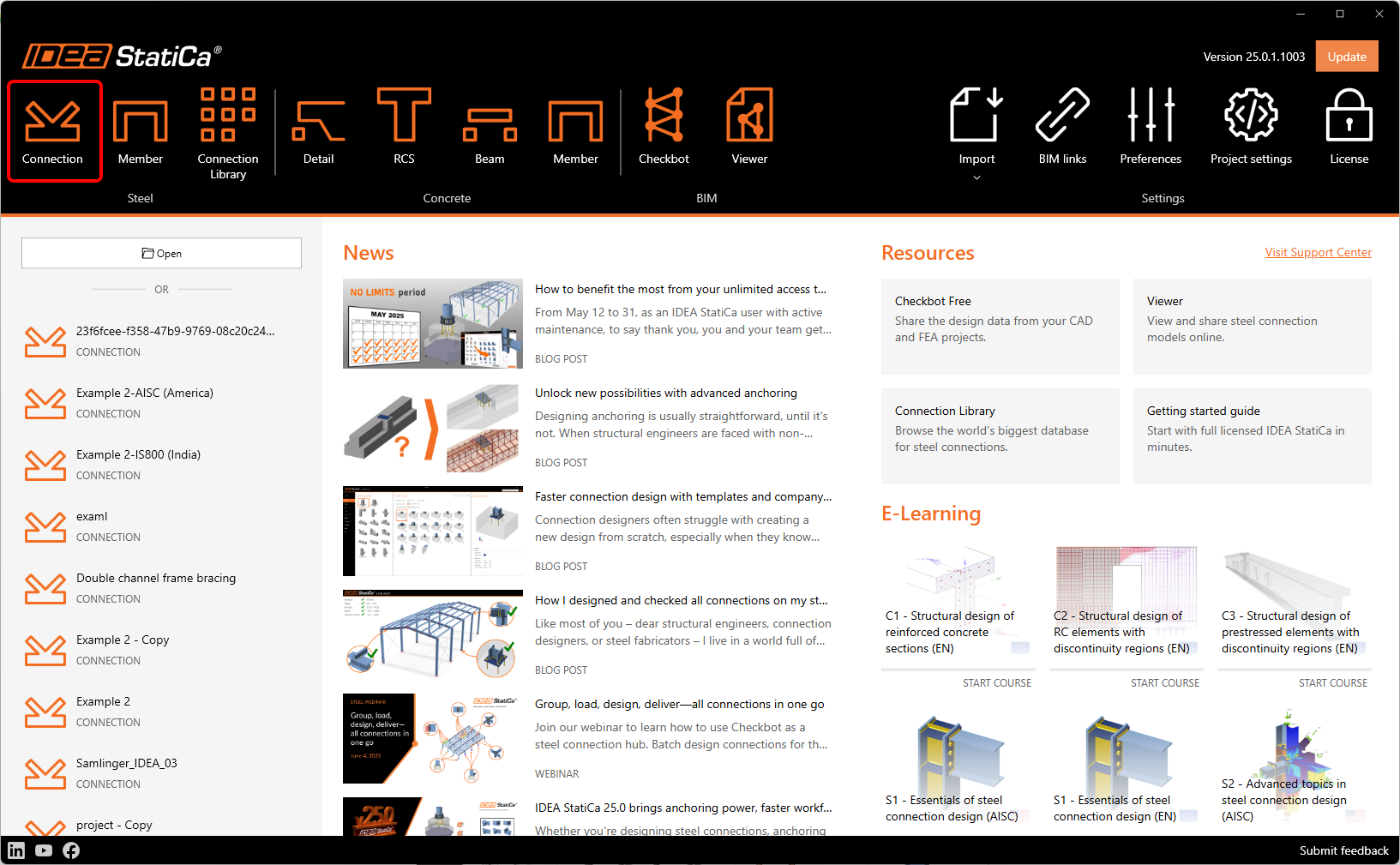 Continuous beam over column connection design (EN) | IDEA StatiCa