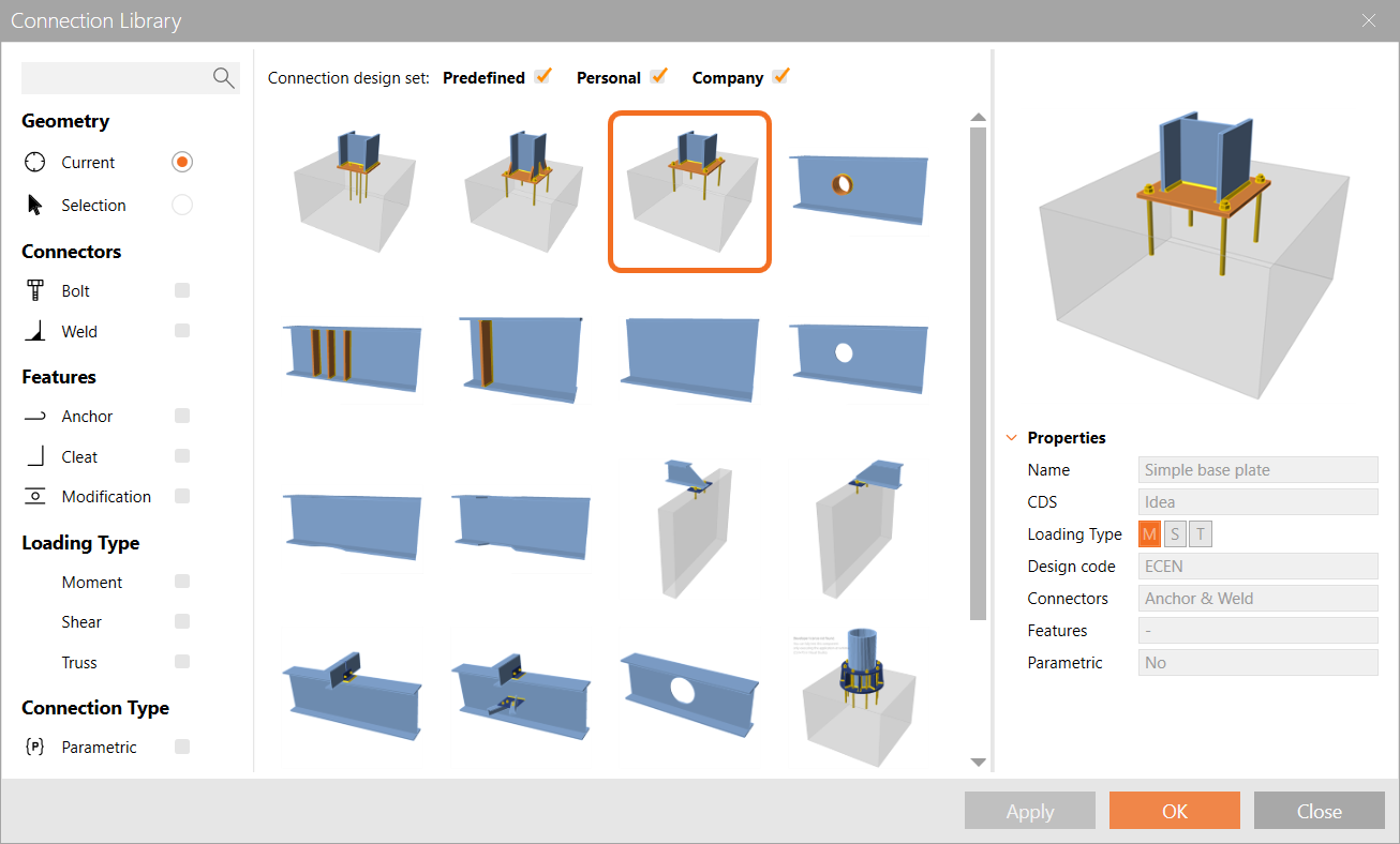 Structural design and code-check of a steel frame (AISC) | IDEA StatiCa