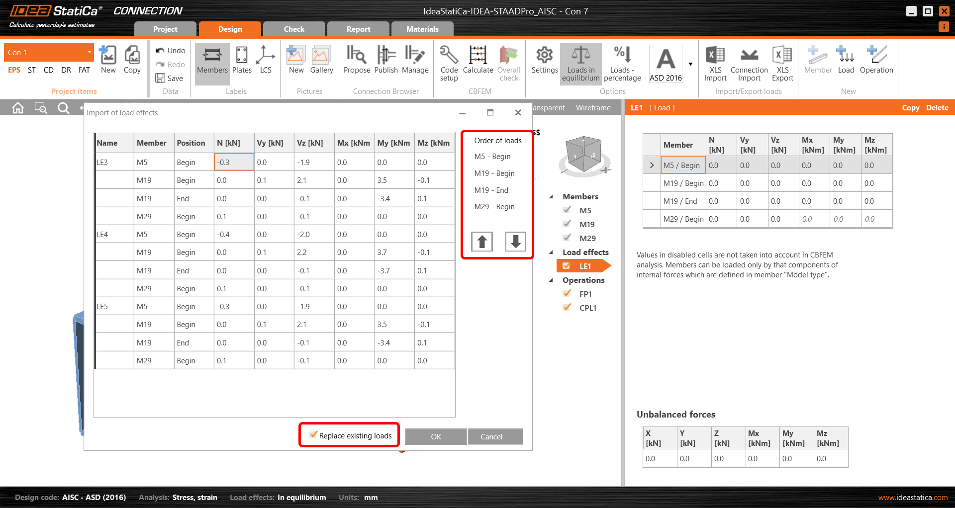 Different ways of load definition | IDEA StatiCa