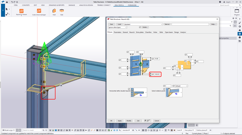 Tekla Structures BIM link for connection design | IDEA StatiCa