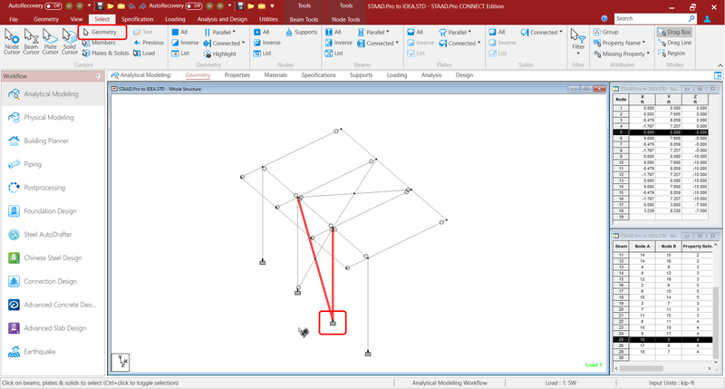 STAAD.Pro BIM link for steel connection design (AISC) | IDEA StatiCa
