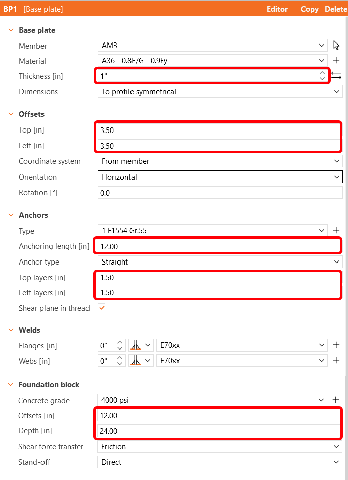 Structural design and code-check of a steel frame (AISC) | IDEA StatiCa