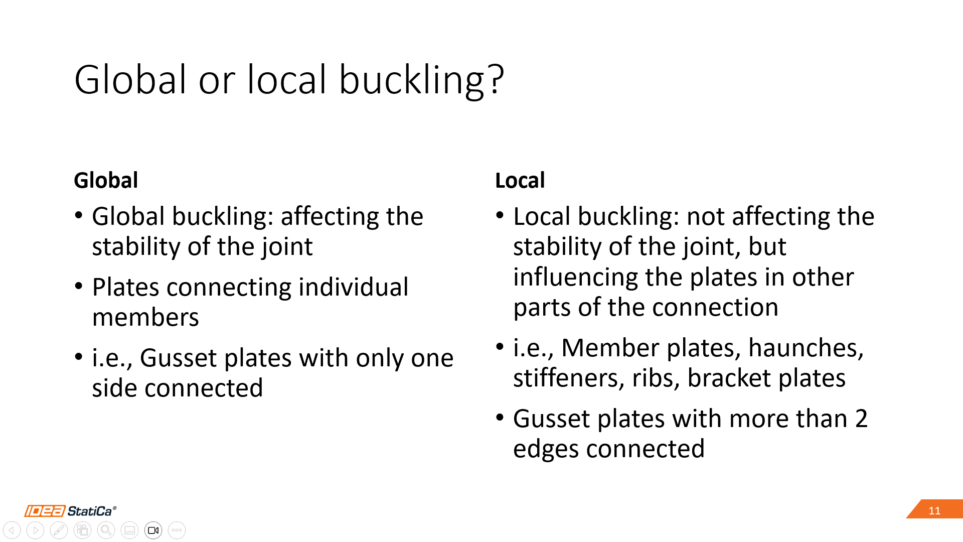 Linear Buckling analysis for steel connection design | IDEA StatiCa